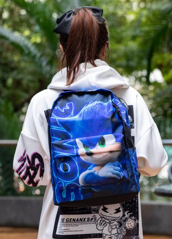 Anime Backpack Blue Cosplay Prop Bag for Women Men