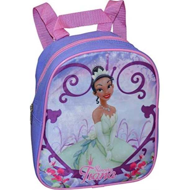 Ruz Princess Tiana Little Girl 10 Inch Mini Backpack (Purple-Pink)