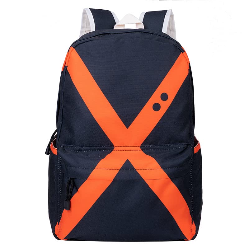 Luckbanjie 17 Inch My Hero Academia Bakugou Katsuki Himiko Toga Backpack for School Anime MHA Bakugo Bookbag Laptop Backpacks (Bakugou Katsuki)