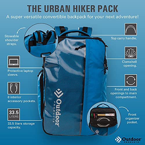 Outdoor Products Urban Hiker Pack, Directoire Blue, 33.5 Liters