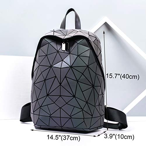 Geometric Backpack Holographic Luminous Backpacks Reflective Bag Luminesk Irredescent Rucksack Luminous NO.2