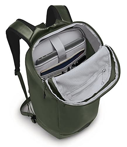 Osprey Transporter Small Zip Top Laptop Backpack, Haybale Green