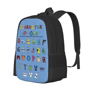 Backpack for School Cartoon Bookbag 3D Double-Side Large Capacity Lightweight Travel Casual Daypack