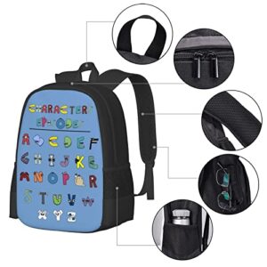 Backpack for School Cartoon Bookbag 3D Double-Side Large Capacity Lightweight Travel Casual Daypack