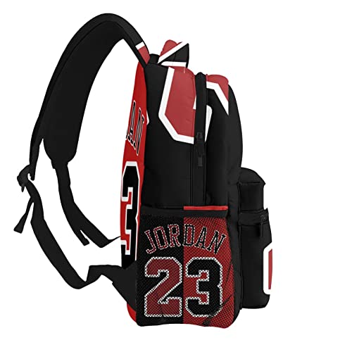 Jordan 23 Basketball Backpack Laptop Travel Book Bag Lightweight Daypack For Men Women Teens, One Size