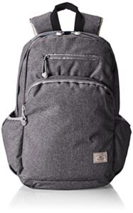 everest stylish laptop backpack, charcoal, one size