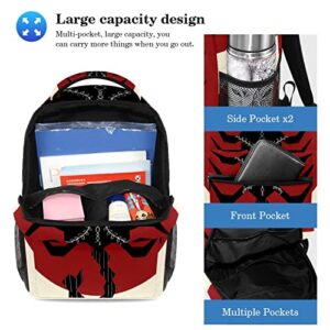 LLNSUPPLY Black Scorpion School Backpack for Girls Boys Bookbag for Women Men with Pencil Case