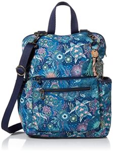 sakroots womens eco-twill loyola convertible backpack, royal blue seascape, one size us