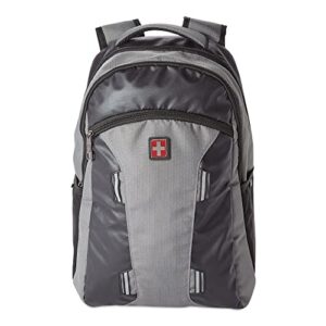 premium reflective backpack with adjustable straps (black, 11.5”w x 18”h x 7.5”d)