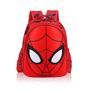 licputalch kids school backpack for kids boys girls, waterproof red backpack for 4-6-8-10-12