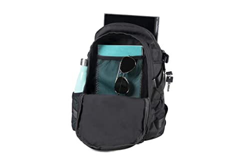 DIME BAGS Omerta Transporter Backpack | Carbon Filter Lined Bag with Heavy-Duty Lock (Black)