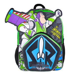 Toy Story Buzz Lightyear Die Cut 3D Character Design 16" Backpack