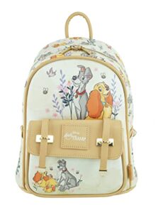 disney lady and the tramp wondapop 11 inch vegan leather mini backpack