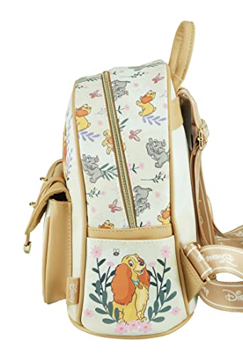 Disney Lady and the Tramp Wondapop 11 Inch Vegan Leather Mini Backpack