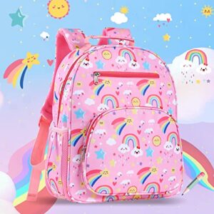 Ouryec Backpack for Girls Kids,Toddler Preschool Bookbag School Backpack for Kindergarten Elementary,Ideal Girls Classic School Backpack(15" tall)