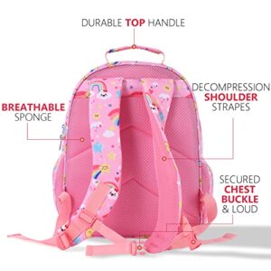 Ouryec Backpack for Girls Kids,Toddler Preschool Bookbag School Backpack for Kindergarten Elementary,Ideal Girls Classic School Backpack(15" tall)