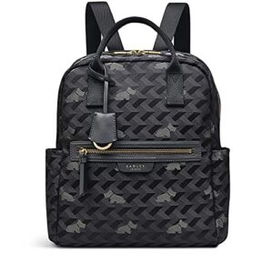 radley london finsbury park jacquard – medium zip top backpack