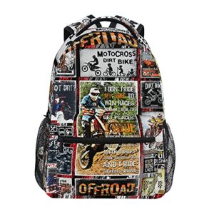 nerxy motorcycle backpack dirt bike for kids boys girls back to school bike gift bag motocross bookbag