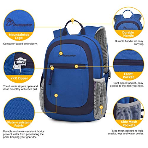 MOUNTAINTOP Kids Toddler Backpack for Boys Girls Preschool Kindergarten Bag