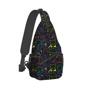 fylybois cat sling bag for travel chest backpack for women casual daypack for running hiking cycling gifts