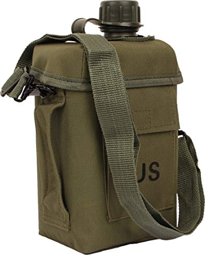 Mil-Tec 2 Litre Patrol Canteen with Cover and Strap (Olive)