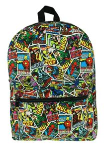 kbnl marvel deluxe all over print backpack – 64965, multicolor