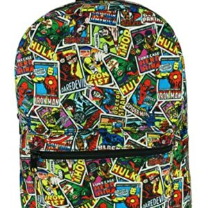 KBNL Marvel Deluxe All Over Print Backpack - 64965, Multicolor