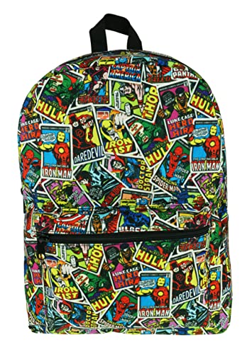 KBNL Marvel Deluxe All Over Print Backpack - 64965, Multicolor