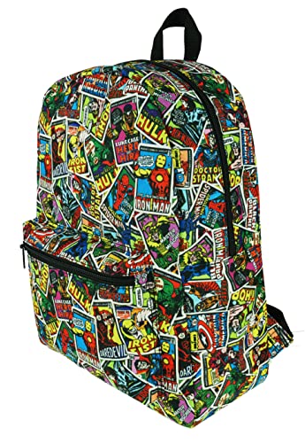 KBNL Marvel Deluxe All Over Print Backpack - 64965, Multicolor