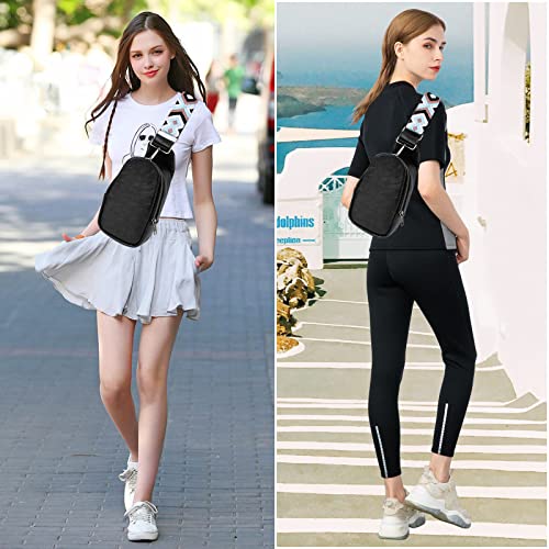 Sling Bag for Women,Crossbody bags for Women,Sling bag,PU leather crossbody sling bags fanny packs Chest Bag for traveling