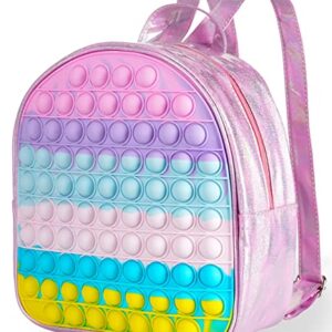 GOHEYI Valentines Day Gifts Kids School Backpack,Back to School Supplies Classic Girls Backpack Elementary Pop School Bookbag,Mini Girls Pop Backpack Rewards Fidgets Purse Birthday Gifts 10-12