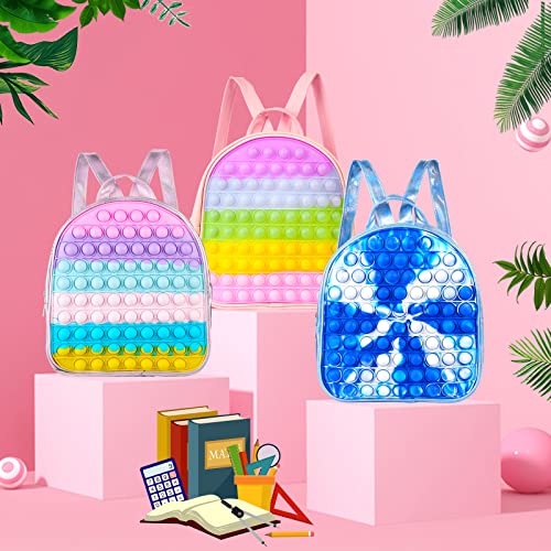 GOHEYI Valentines Day Gifts Kids School Backpack,Back to School Supplies Classic Girls Backpack Elementary Pop School Bookbag,Mini Girls Pop Backpack Rewards Fidgets Purse Birthday Gifts 10-12