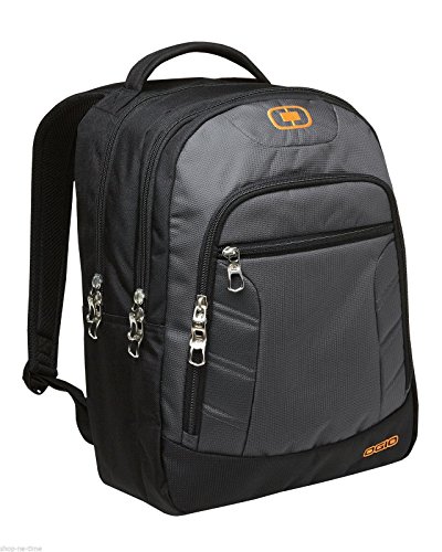 OGIO 411063-Diesel Grey/Orange 16" Computer Laptop Colton Backpack, Grey/Orange