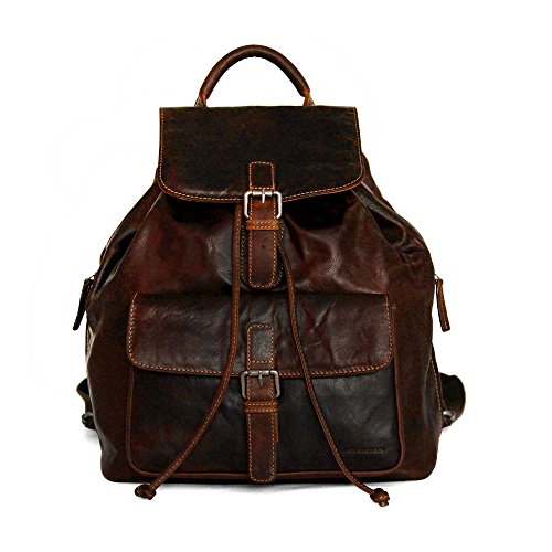 Jack George Drawstring Backpack Voyager Collection Brown