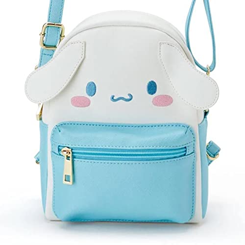 AIFOTY Anime Cute Cartoon Backpack Pu Schoolbag Mini Backpack Cartoon Purse Shoulder Bag (Blue)