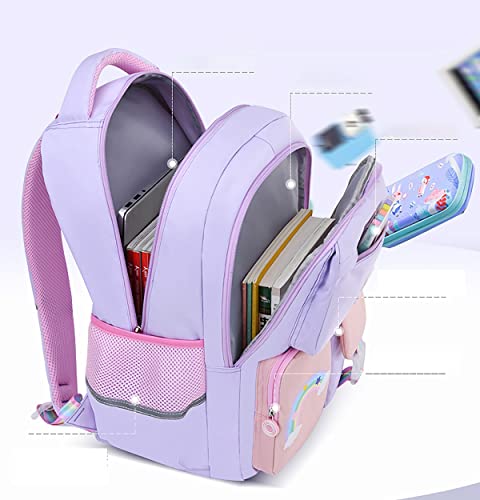 Cute Backpack Travel Backpacks Bookbag for Women & Men Boys Girls School College Students Backpack Durable Water Resistant Purple Small