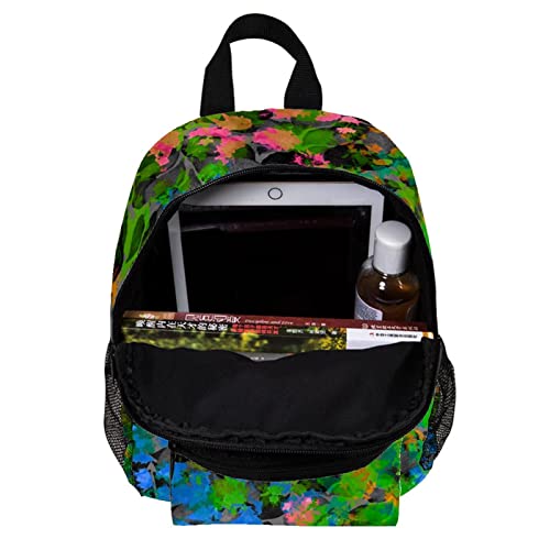 Floral Abstract Cute Fashion Mini Backpack Pack Bag