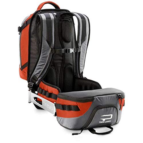 Paxis High-Tech Ergonomic Fishing and Photography Backpack - Black/Grey - Capacity: 30 Liters