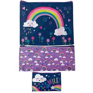 stephen joseph girls’ big recycled bag sets, rainbow, size