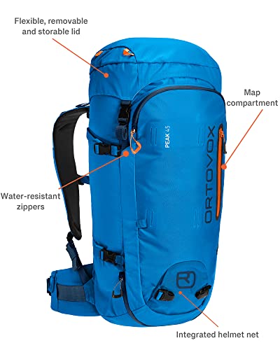 Ortovox Peak 45 Backpack, Unisex Adult, Safety Blue, 45 liters