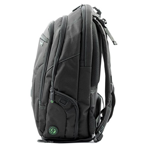 Targus EcoSpruce business Travel Laptop Backpack,15.6 inch EcoFriendly 27L waterprof work+school+computer laptop bag, Recycled fabric, MP3 Commuters rucksack, Briefcase Bag Women/ Men (TBB013EU) Black