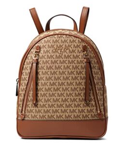 michael kors brooklyn medium backpack beige/ebony one size