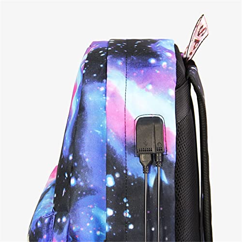 Mayooni Boys Ghostbusters School Bag with USB Charging Port-Canvas Travel Backpack Classic Basic Student Book Bag