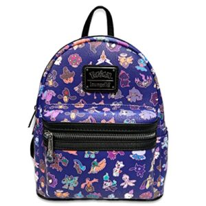 loungefly gt exclusive pokemon ghost type aop mini backpack