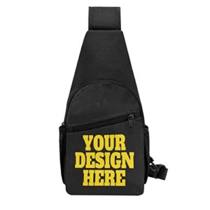 Custom Sling Bag Custom Bags Crossbody Bags Chest Bag For Men Women Personalized Shoulder Backpack Design Your Own Travel Bag Hiking Daypacks With Text Image Sling Backpack Multipurpose Shoulder Bag