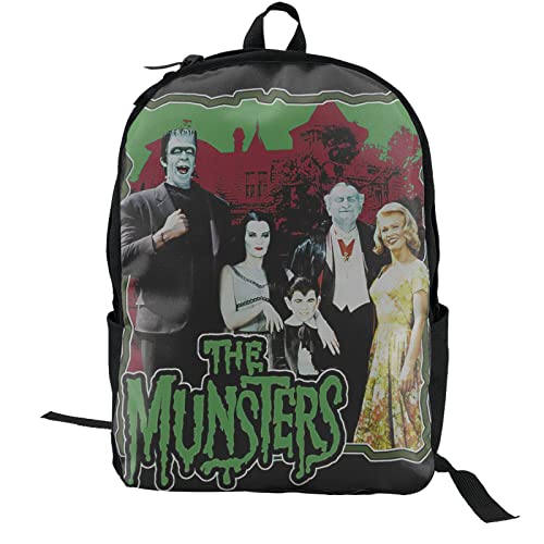 GisjYoHlo Lily The Comedy Munster Backpack Laptop Bag College 3D Print Shoulders Daypack Basic Unisex Lightweight Backpack for Boy&Girl&Men&Women with Bottle Side Pockets