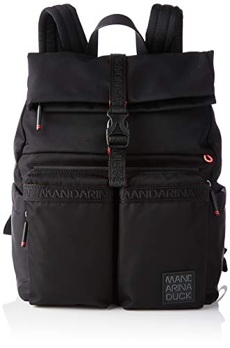 Mandarina Duck Unisex's Backpack Daypack, Black, Warrior