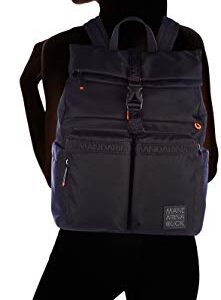 Mandarina Duck Unisex's Backpack Daypack, Black, Warrior