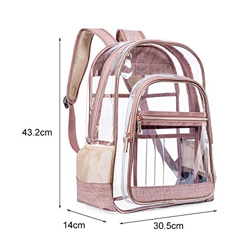 Okngr Heavy Duty Clear Backpack See Through Transparent Backpack