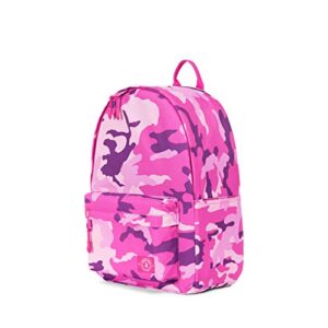 parkland vintage backpack, woodland camo pink